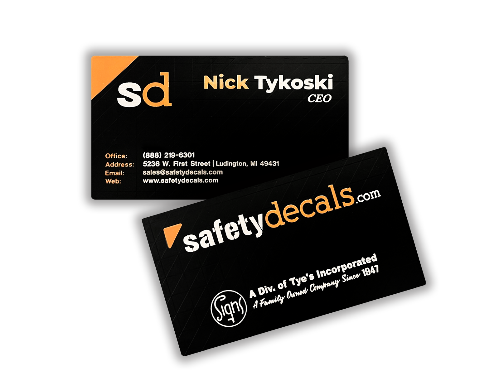 Custom Business Cards 250 pcs and above | Safety Decals