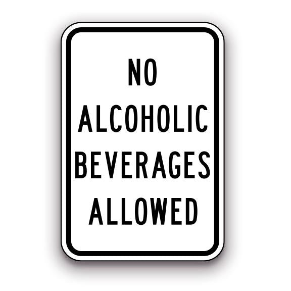Sign - No Alcoholic Beverages Allowed | Safety Decals